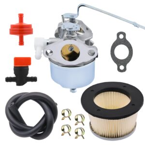 nimtek 631921 carburetor with air filter fuel filter line for tecumseh 632284 631070a 631245 631820 h25 h30 h35 engine motor chipper shredder tiller craftsman generator