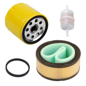 hifrom 52 050 02-s oil filter air filter cleaner with pre filter compatible with kohler 24-083-03-s 2408303 24-083-03-s1 ch18-ch25, cv18-cv25, ch730-ch740 and cv675-cv740 lawn mower