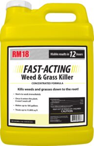 rm18 fast-acting weed & grass killer herbicide, 2.5-gallon