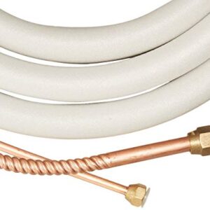 Senville 16 Ft. Insulated Copper Line Set for Mini Split Air Conditioner, 3/8" & 5/8" OD, White