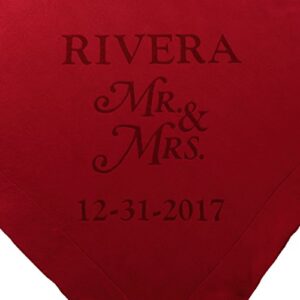 Custom Catch Personalized Unique Wedding Couple Gifts - Anniversary, Engagement Gift Blanket (Mr & Mrs)