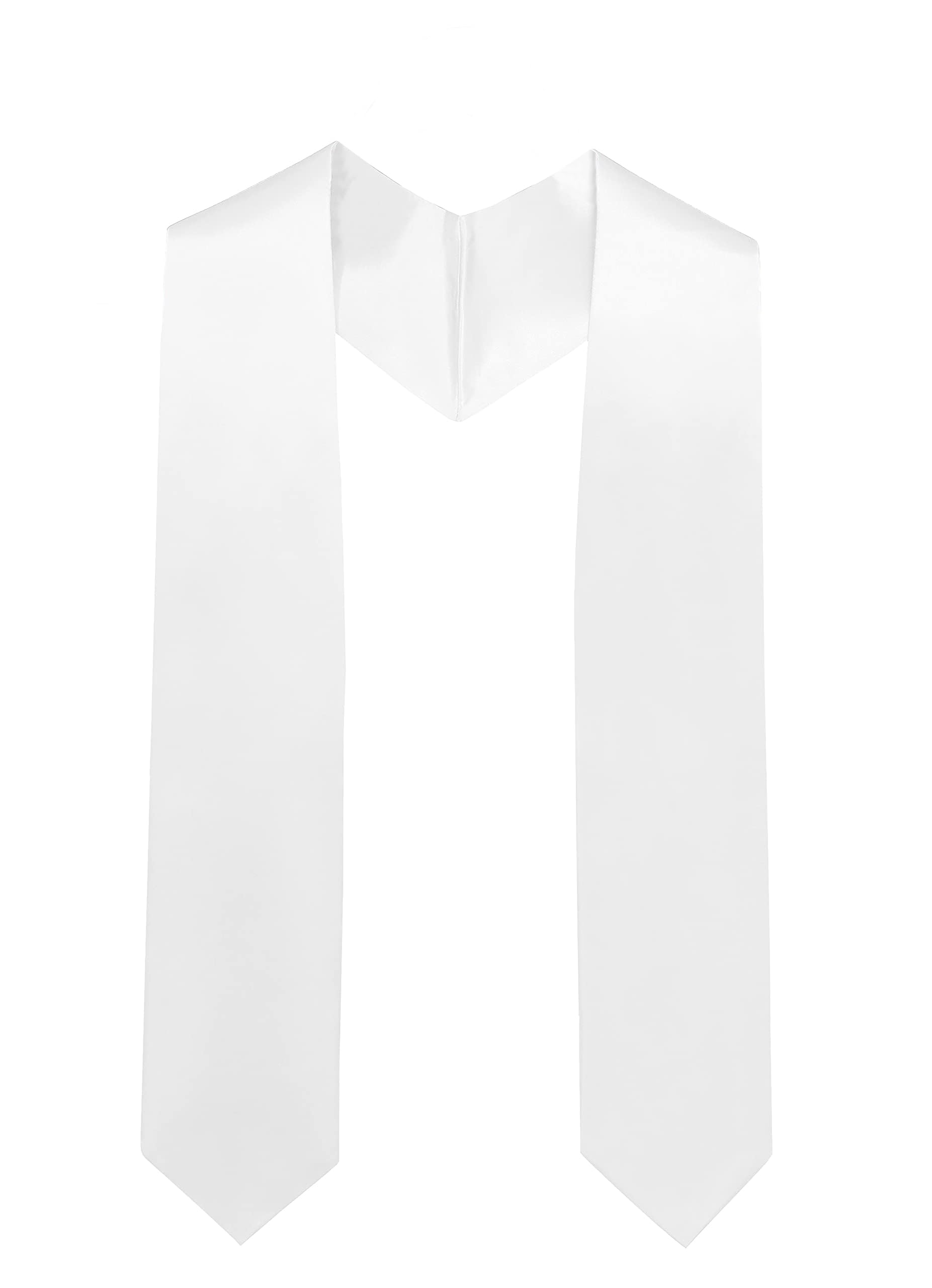 Happy Secret Adult Plain Graduation Stole 60" Long Shawl for Academic Commencements