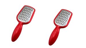 2 pcs. stainless steel mini grater cheese garlic nutmeg chocolate 5" bpa free