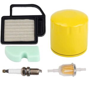 hifrom air pre filter fuel filter oil filter with spark plug replacement for kohler sv470-610 15-21 replace 20-083-06-s 20-083-02s 2008302 cub cadet kh-20 883 02-s1 craftsman 24642 ariens 21541600