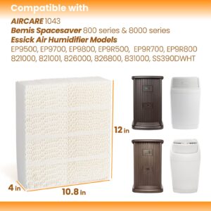 ANTOBLE 1043 Humidifier Filter Replacement for Essick Air AIRCARE EP9500 EP9700 EP9800 EP9R500 EP9R800 826000 831000 and Bemis Space Saver 800 8000 Series Evaporative Humidifiers