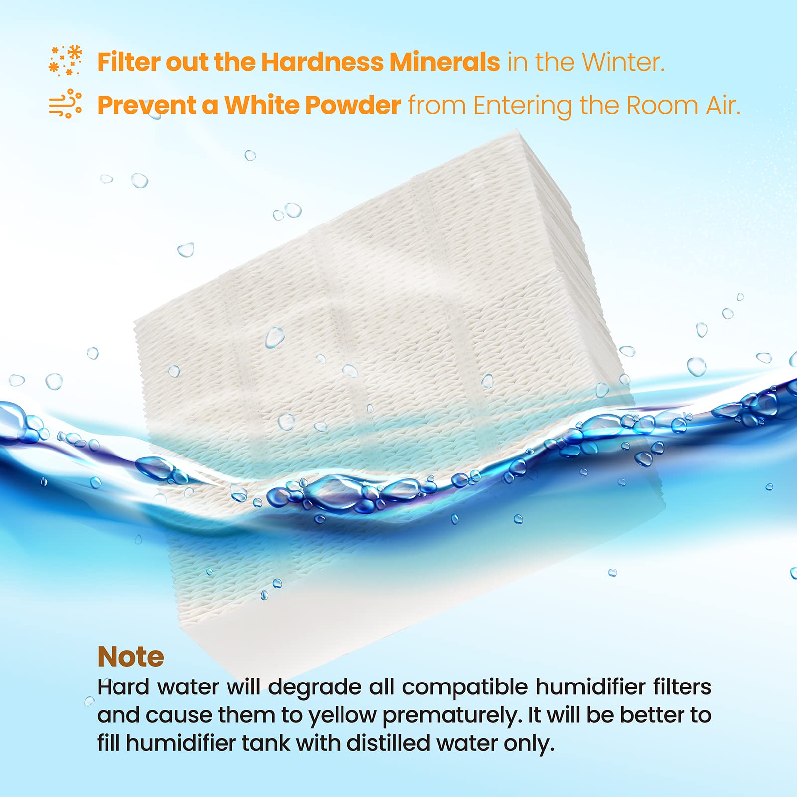 ANTOBLE 1043 Humidifier Filter Replacement for Essick Air AIRCARE EP9500 EP9700 EP9800 EP9R500 EP9R800 826000 831000 and Bemis Space Saver 800 8000 Series Evaporative Humidifiers