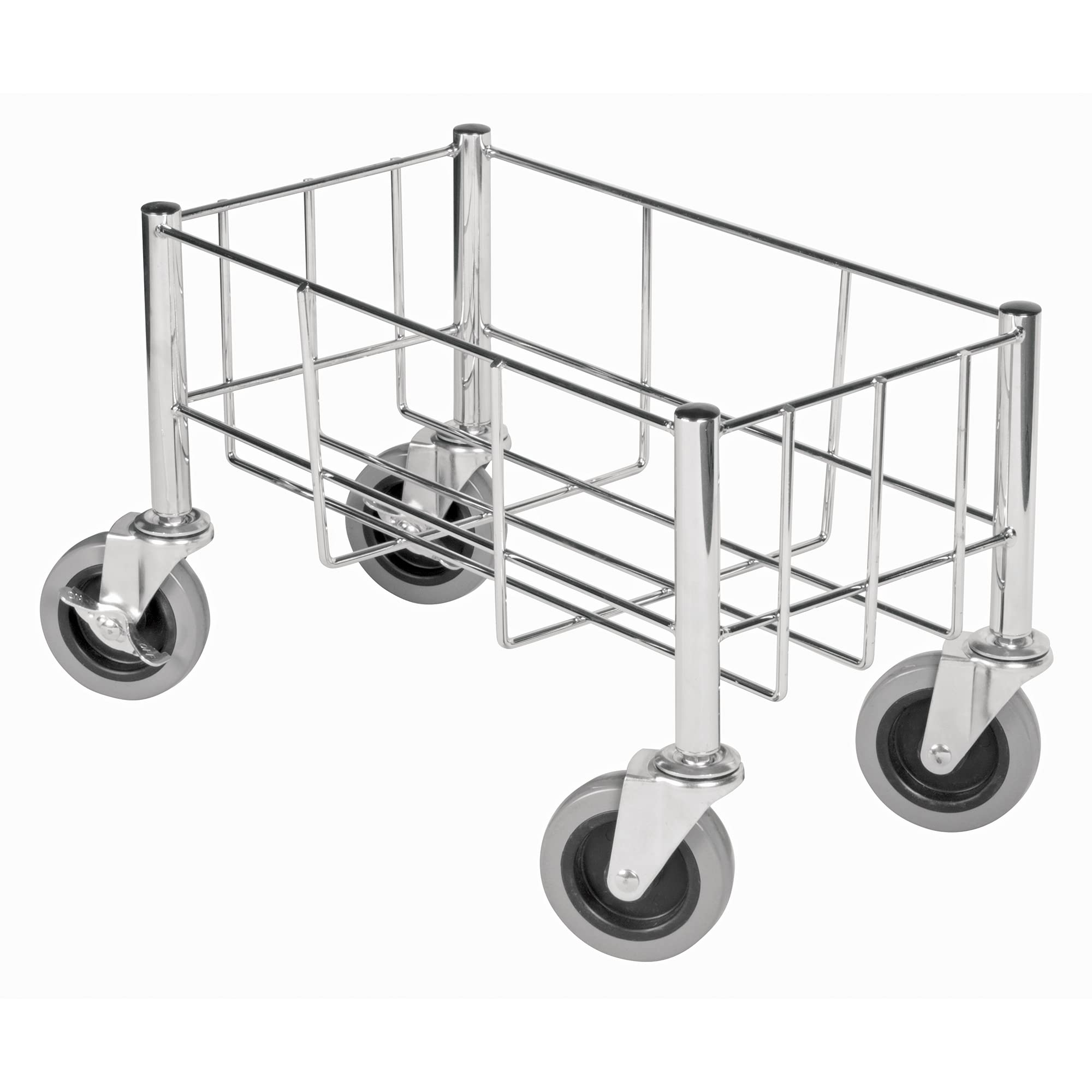 Winco DWR-1708 Waste Container Dolly, Silver