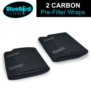 BlueBird Filters Replacement HEPA Filter & Carbon Pre Filter Kit For Honeywell 50250 50250-S OEM Part Number 24000 (1 HEPA + 2 Carbon Pre-Filter)