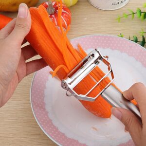 ReNext Multifunction Stainless Steel Julienne Peeler Vegetable Peeler Double Planing Grater Kitchen Accessories Cooking Tools