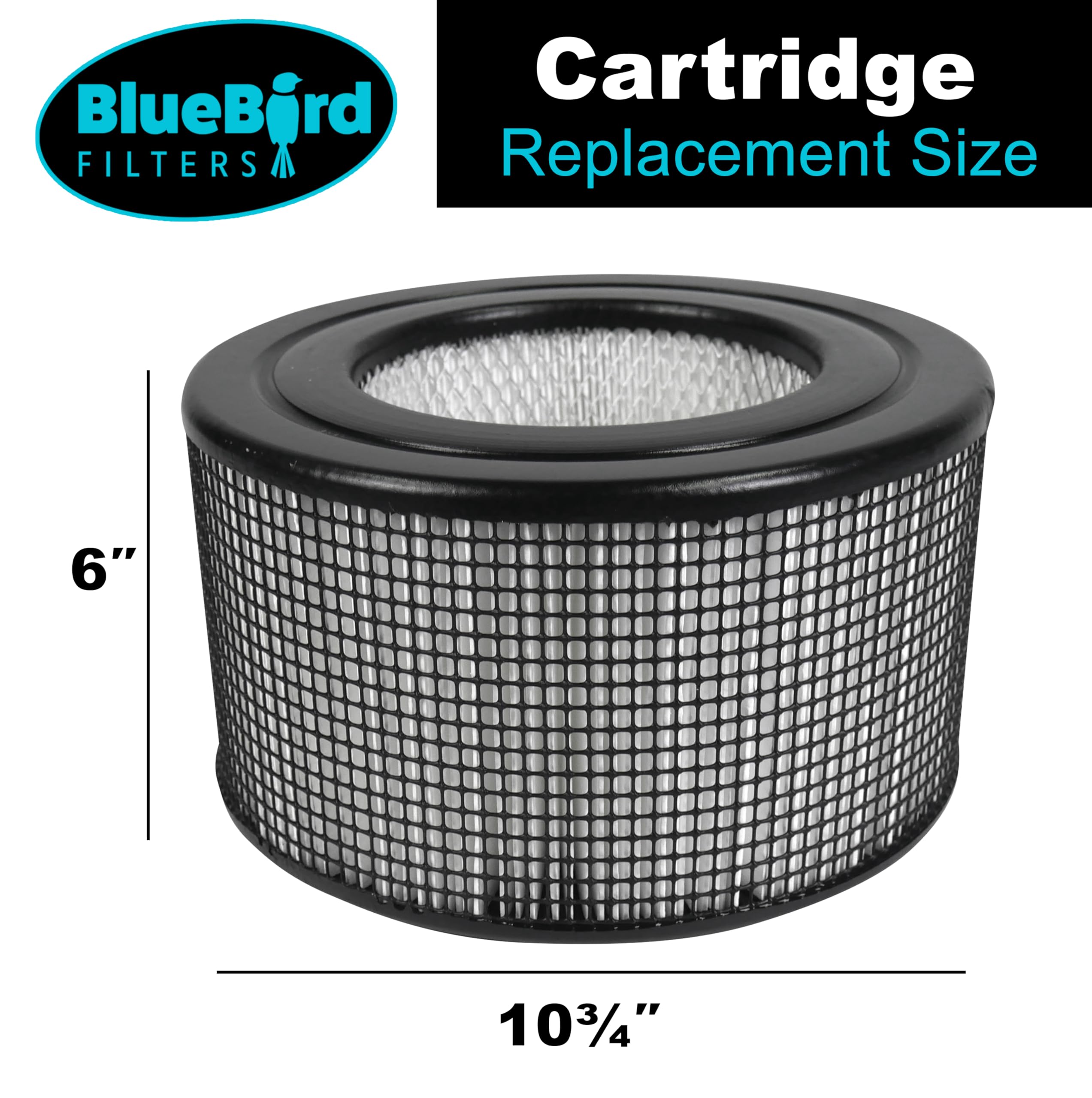 BlueBird Filters Replacement HEPA Filter & Carbon Pre Filter Kit For Honeywell 10500 (EV-10) 17000 17000-S 17005 OEM Part Number 20500 (1 HEPA + 2 Carbon Pre-Filter)