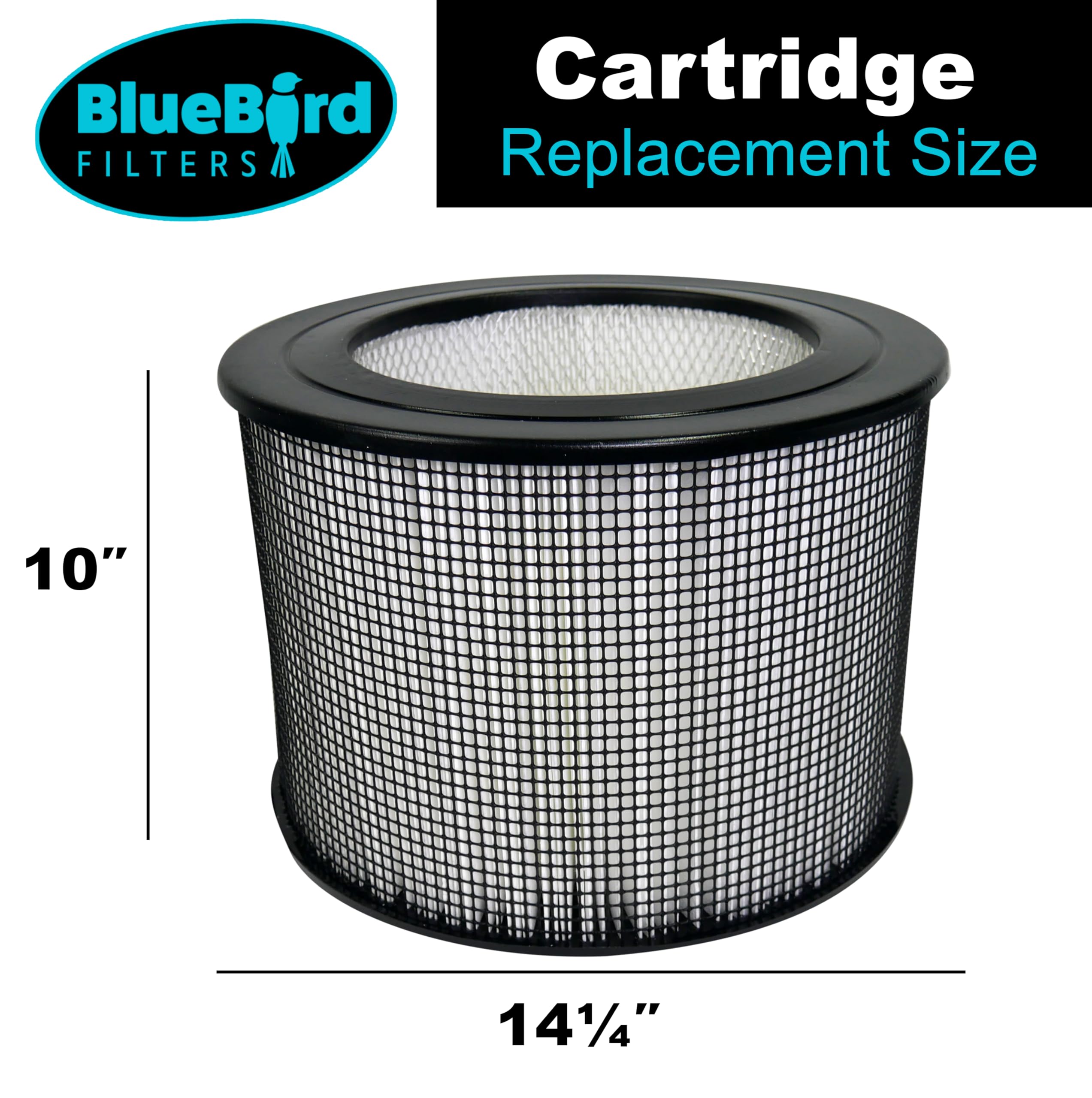 BlueBird Filters Replacement HEPA Filter & Carbon Pre Filter Kit For Honeywell 50250 50250-S OEM Part Number 24000 (1 HEPA + 2 Carbon Pre-Filter)