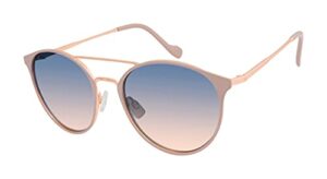 jessica simpson women's j5564 retro metal round sunglasses with uv400 protection - glamorous sunglasses for women, 56mm