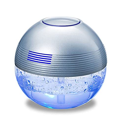 Water Based Air Revitalizer Purifier Odor Remover Humidifier Aromatherapy Air Cleaner (Silver)