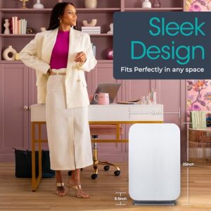 Alen Air Purifier BreatheSmart 45i HEPA with Pure Filter for Large Rooms up to 1600 Sq. Ft. - Perfect for Bedrooms - Captures Allergens, Dust, & Mold