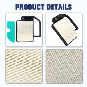 Powtol 20 083 02-S Air Filter+52 050 02-S Oil Filter fits Kohler Courage 15 16 17 18 19 20 21 22 HP YTH21K46 YTH20K46 Engines KH-20-083-02-S KH-20-883-02-S1