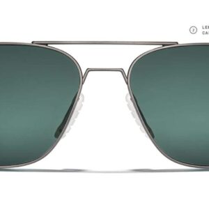 ROKA Falcon Ti Performance Polarized Aviator Sunglasses for Men and Women - Gunmetal Frame - Ranger Polarized Lens