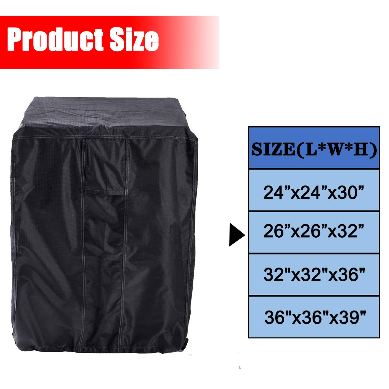 Sunnyglade 26”x26”x32” Central Air Conditioner Covers for Outside Units (26”x26”x32”)