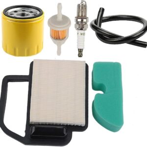 Powtol 20 083 02-S Air Filter+52 050 02-S Oil Filter fits Kohler Courage 15 16 17 18 19 20 21 22 HP YTH21K46 YTH20K46 Engines KH-20-083-02-S KH-20-883-02-S1