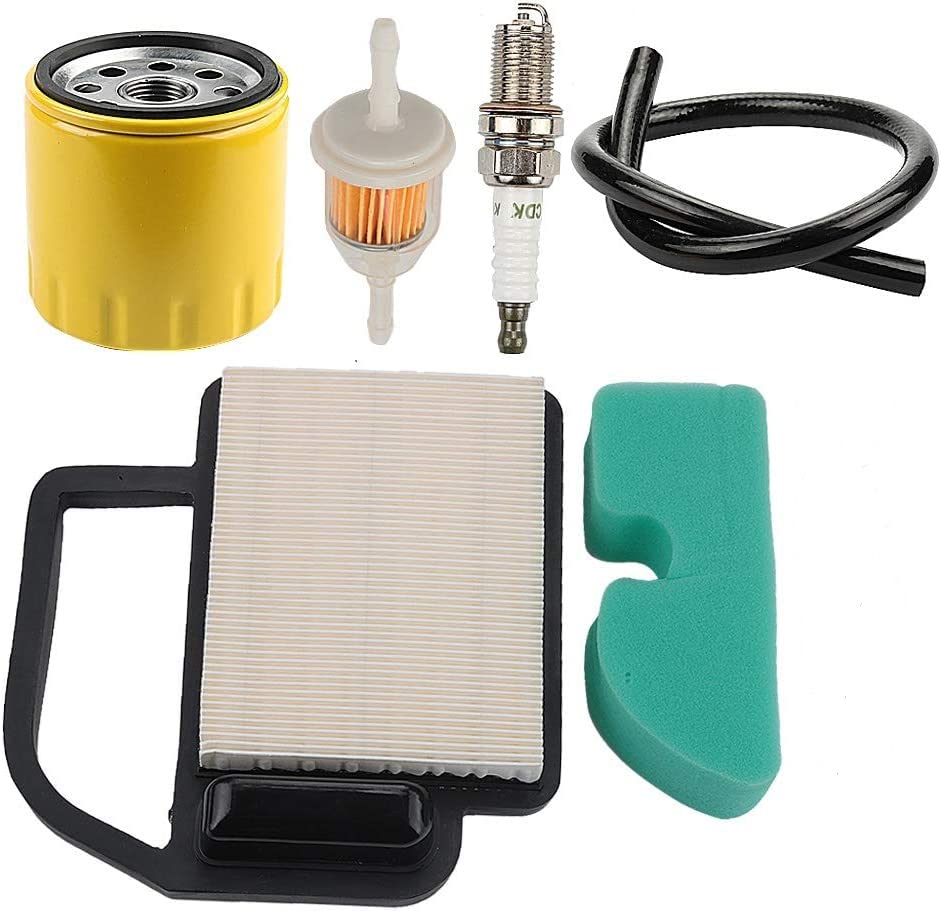 Powtol 20 083 02-S Air Filter+52 050 02-S Oil Filter fits Kohler Courage 15 16 17 18 19 20 21 22 HP YTH21K46 YTH20K46 Engines KH-20-083-02-S KH-20-883-02-S1