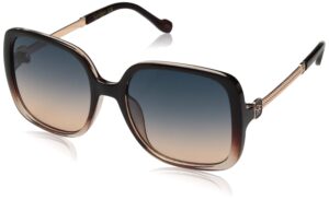 jessica simpson women's j5715 oversized square sunglasses with metal temple and uv400 protection - glamorous sunglasses for women, 65mm