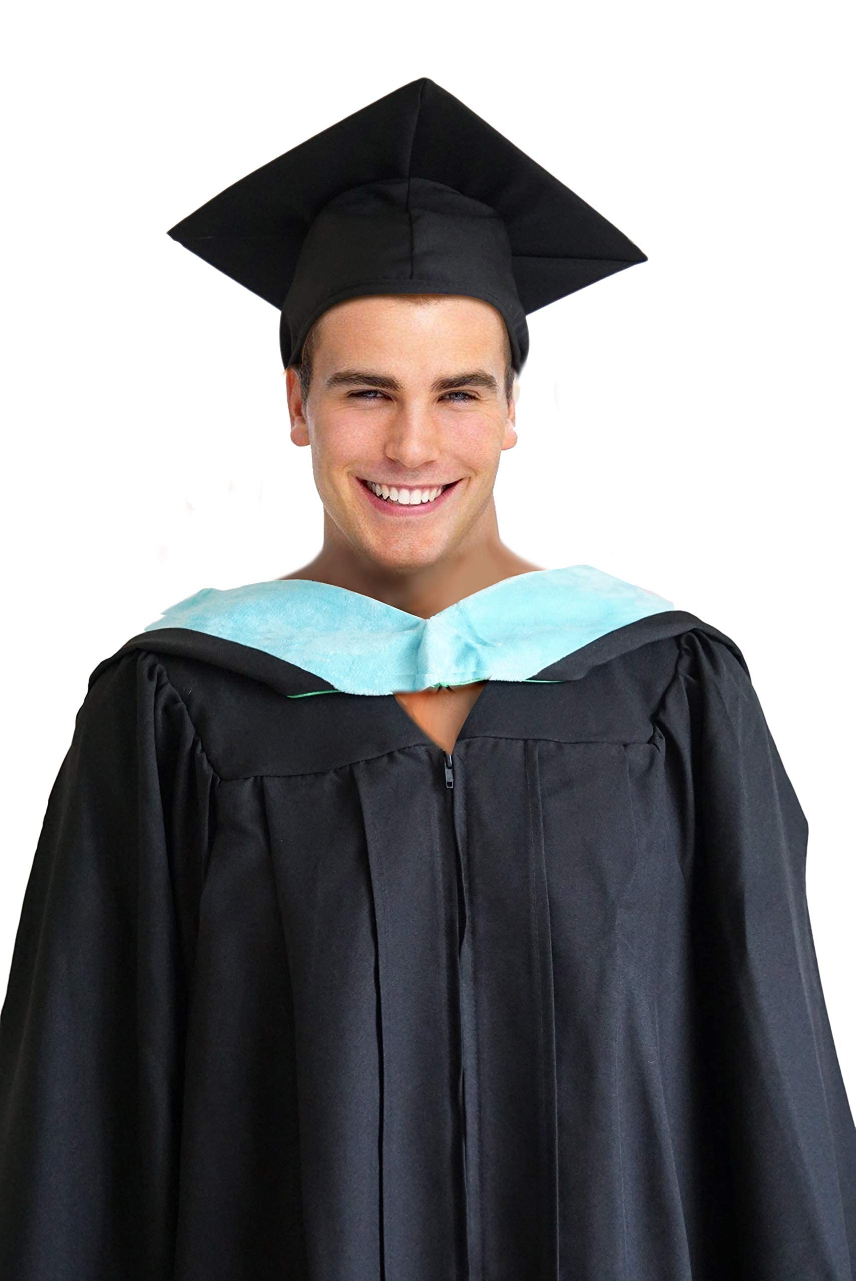 GRADWYSE Education Master Hood Graduation Master Degree Hood, Various College Colors Available Light Blue (Gold/Blue)