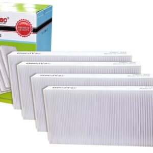 GoodVac HEPA Filter To Replace Honeywell Part HRF201B, Filter U and to fit HHT270 HHT290 HEPA Clean Air Purifiers (4)