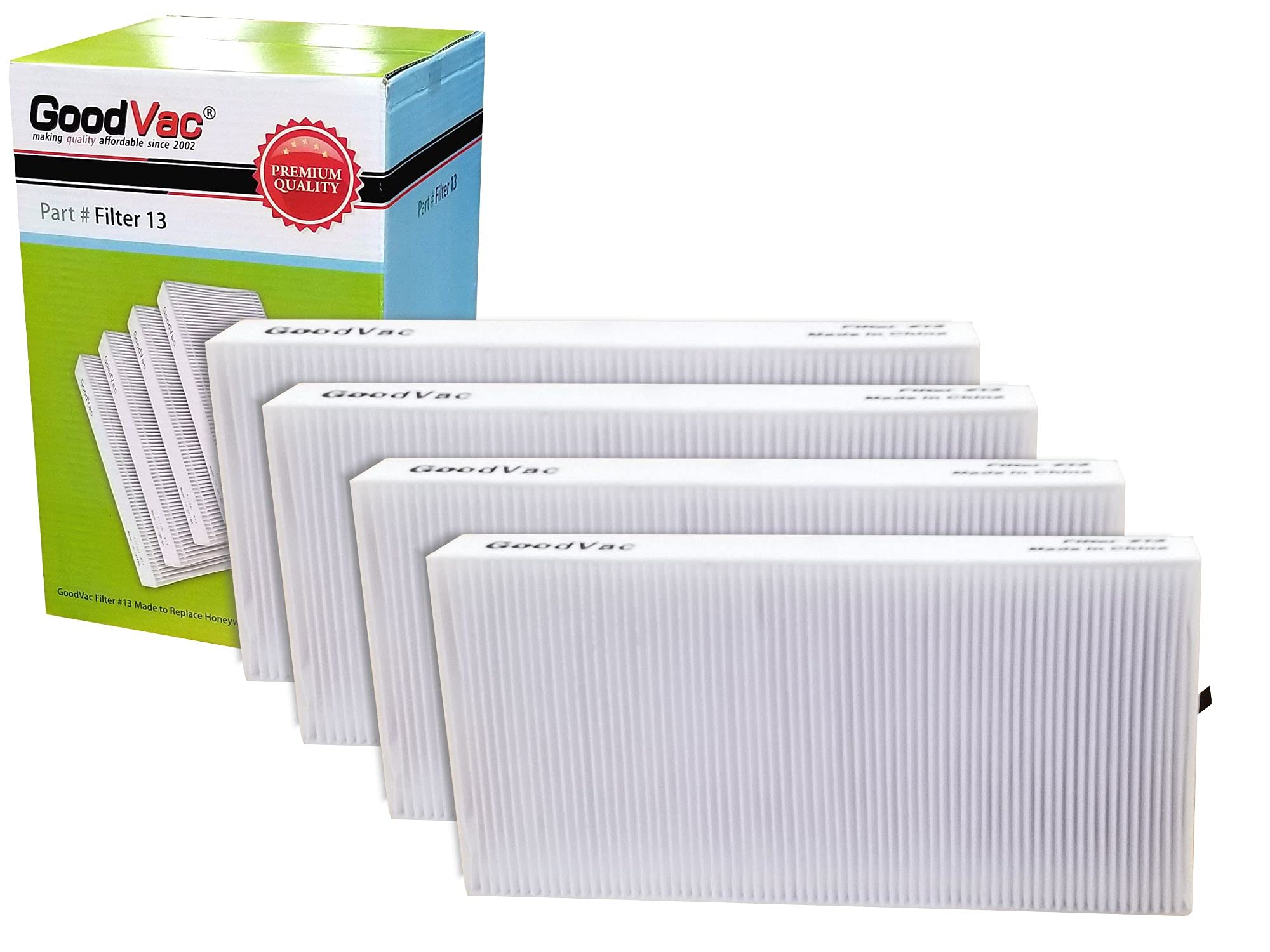 GoodVac HEPA Filter To Replace Honeywell Part HRF201B, Filter U and to fit HHT270 HHT290 HEPA Clean Air Purifiers (4)