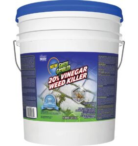 green gobbler 20% vinegar weed & grass killer | natural and organic weed & grass killer | 5 gallon