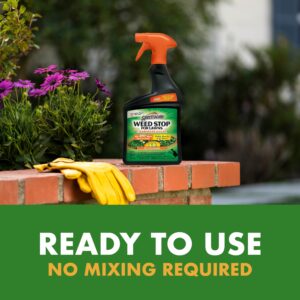 Spectracide Weed Stop For Lawns Plus Crabgrass Killer, Ready to Use, Kills Weeds, Not The Lawn, 32 fl Ounce