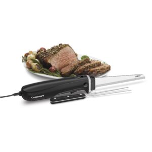 cuisinart electric knife with cutting board, stainless steel/black, cek-41