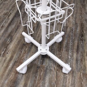 FixtureDisplays? 24-Pocket 5.5" Wide Pocket (Fits 5x7") Vertical Spinning Greeting Holiday Card Rack Greeting Card Display Floor Stand Pocket Size: 5.8"Wide X 8"High, 24 Pockets. 11703-WHITE-FBA