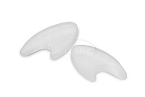 silipos 6511 antibacterial gel toe separator - [pack of 6] small, latex free toe spacer relieves bunion, corn, callus pain. foot care products,white