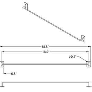 FixtureDisplays® Up to 9.5" Wide 8-Pocket Adjustable Display Rack, Wall Mounted Greeting Post Card Christmas Holiday Card Holders White bars Silver Pockets 11608-WHITE-DOUBLE