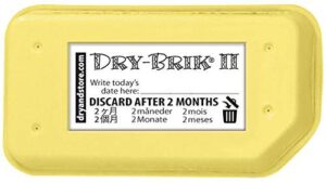 dry-brik ii desiccant blocks - 6 blocks (2 packs of 3 blocks)| replacement moisture absorbing block for the global ii and zephyr by dry & store | hearing device dehumidifiers (limited edition)