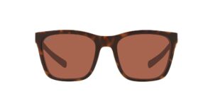 costa del mar womens panga square sunglasses, shiny tort/white/seafoam/copper polarized-580p, 56 mm