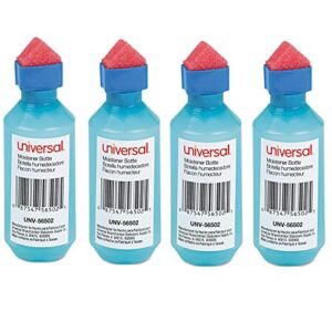 universal office products - moistener,squeeze bottle, 4 pack