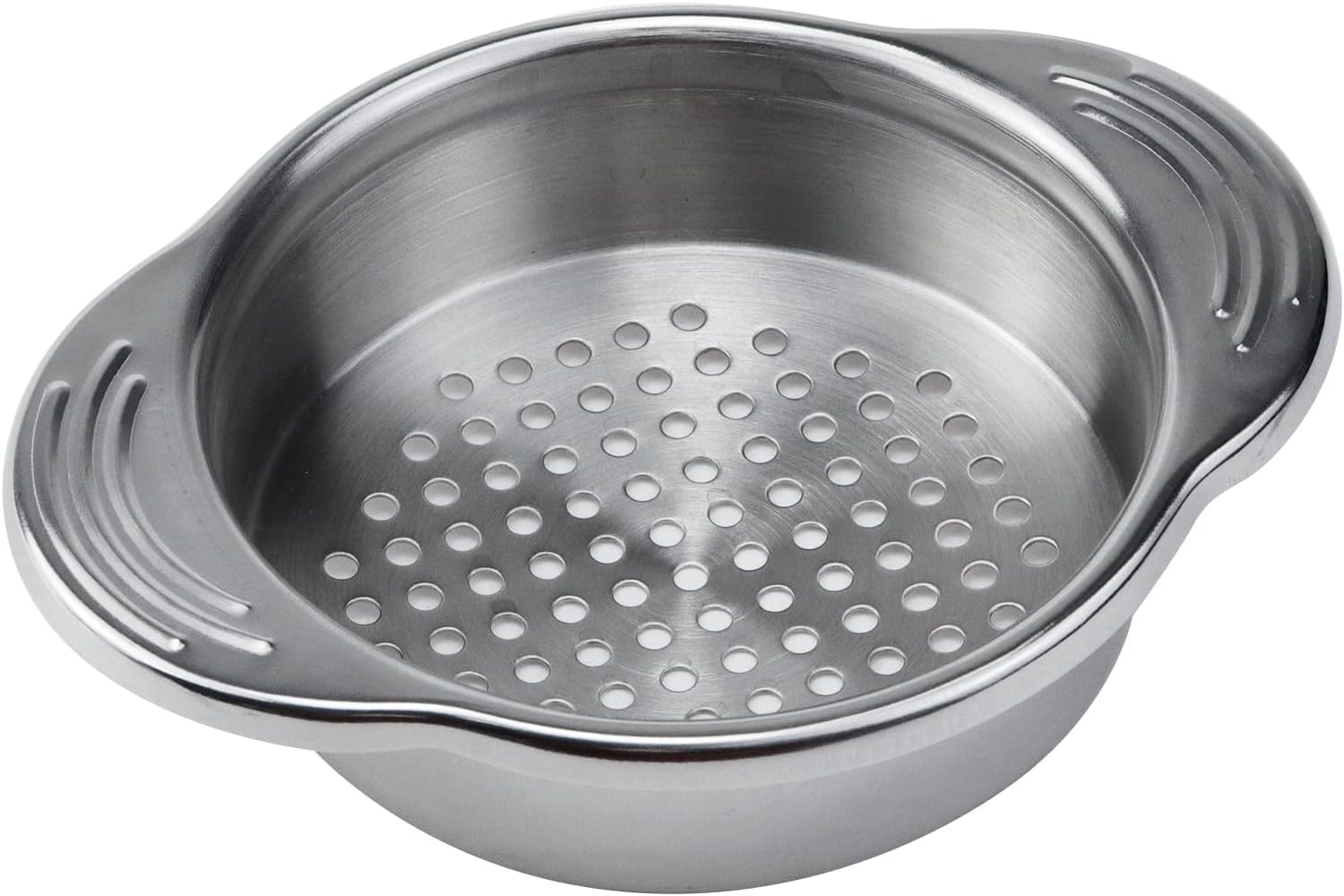 Onwon Tuna Strainer Food-Grade Stainless Steel Sieve Tuna Press Can Lid Oil Drainer Remover Canning Colander Oil Squezzer Easy to Clean Won't Absorb Any Odours