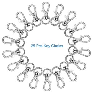 Selizo 100Pcs Key Chain Rings Bulk with Tassel for Tassel Keychain