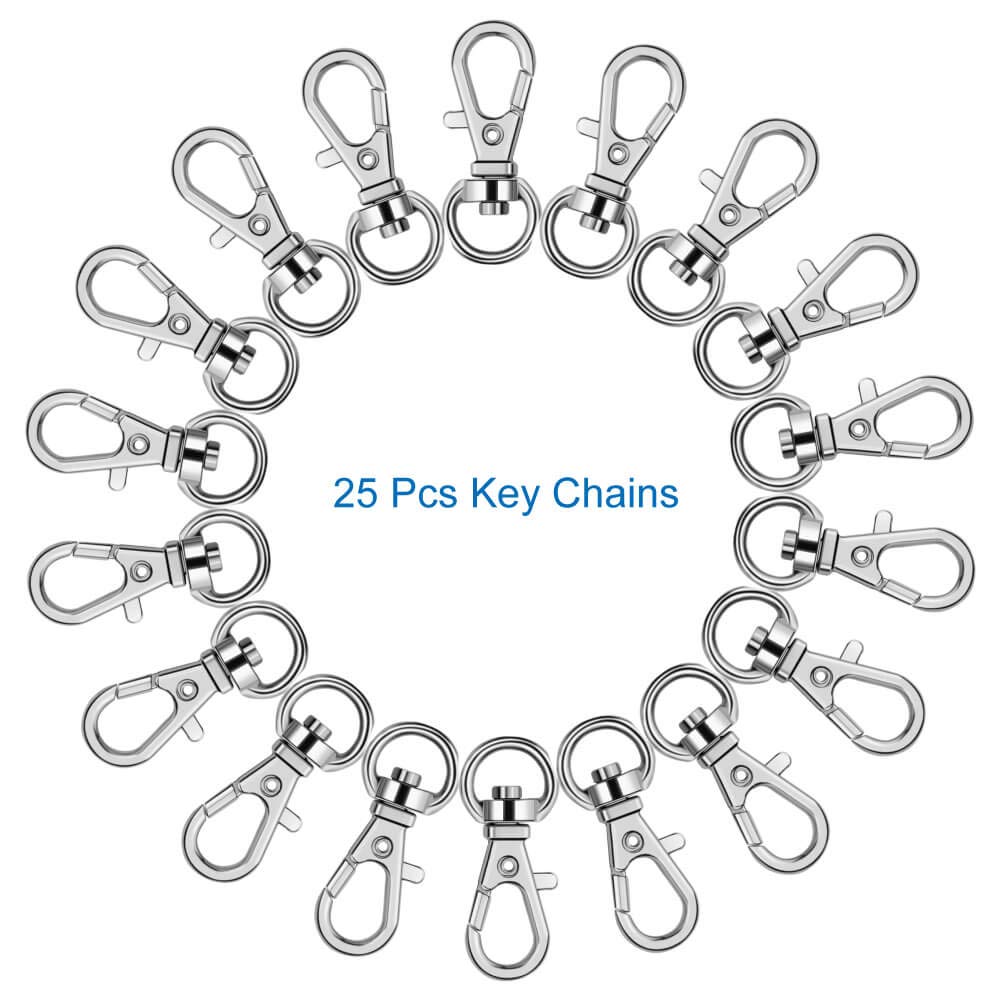 Selizo 100Pcs Key Chain Rings Bulk with Tassel for Tassel Keychain