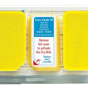 Dry-Brik II Desiccant Blocks - 6 Blocks (2 Packs of 3 Blocks)| Replacement Moisture Absorbing Block for the Global II and Zephyr by Dry & Store | Hearing Device Dehumidifiers (Limited Edition)