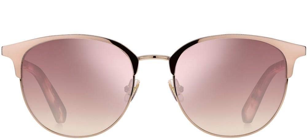 Kate Spade New York Women's Joelynn/S Cat Eye Sunglasses, Pink Havana/Pink Flash Silver, 52mm, 18mm