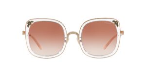 coach hc7101b sunglasses, rose gold/transparent pink/pink gradient, 53 mm