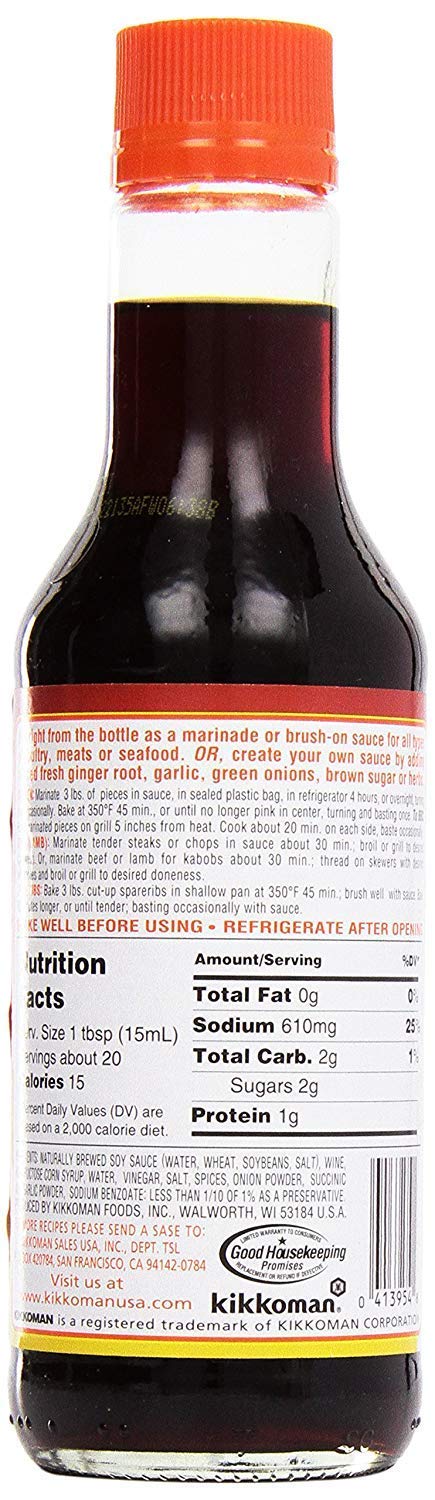 Kikkoman Marinade & Sauce Teriyaki, 10oz (Pack of 2, Total of 20 Oz)