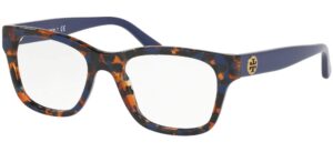 tory burch ty2098 eyeglass frames 1757-50 - blue amber ty2098-1757-50