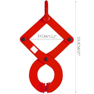 BestEquip 2T Pallet Puller Steel Single Scissor Red Pallet Puller Clamp 4409 LBS Capacity Pallet Grabber 6.3 Inch Jaw Opening x 0.5 Inch Jaw Height arbitrarily Changed to Adjust The use