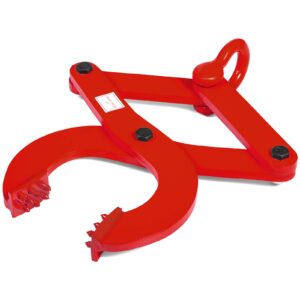 BestEquip 2T Pallet Puller Steel Single Scissor Red Pallet Puller Clamp 4409 LBS Capacity Pallet Grabber 6.3 Inch Jaw Opening x 0.5 Inch Jaw Height arbitrarily Changed to Adjust The use