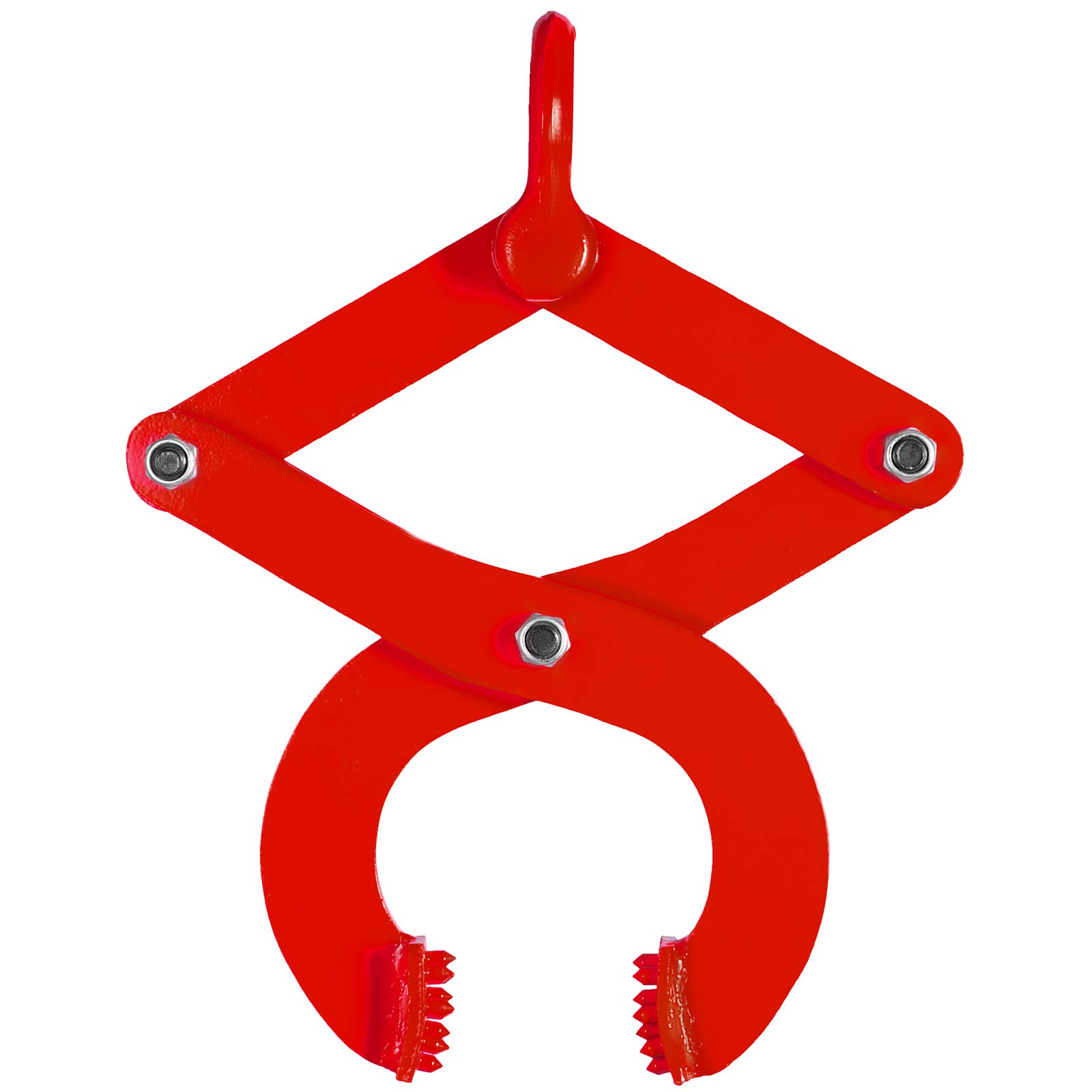 BestEquip 2T Pallet Puller Steel Single Scissor Red Pallet Puller Clamp 4409 LBS Capacity Pallet Grabber 6.3 Inch Jaw Opening x 0.5 Inch Jaw Height arbitrarily Changed to Adjust The use