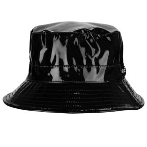 C.C Women's All Season Foldable Waterproof Rain Bucket Hat, Black