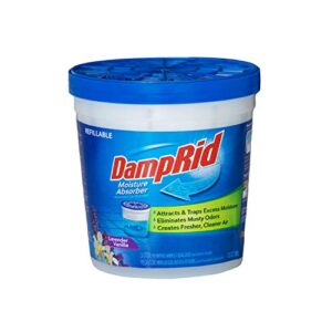 DampRid Absorber-10.5oz Refillable Absorber Traps Moisture for Fresher, Cleaner Air, 10.5oz cups - 4 pack, Blue, 4 Count