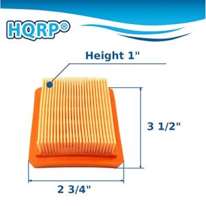 HQRP 4-Pack Filter Replacement for Stihl 4134 141 0300/4134-141-0300 Compatible with STIHL FS120 FS200 FS250 FS300 FS350 FS400 FS450 BT120 BT120C FR350 FR450 HT250 KM130 Trimmer Brushcutter